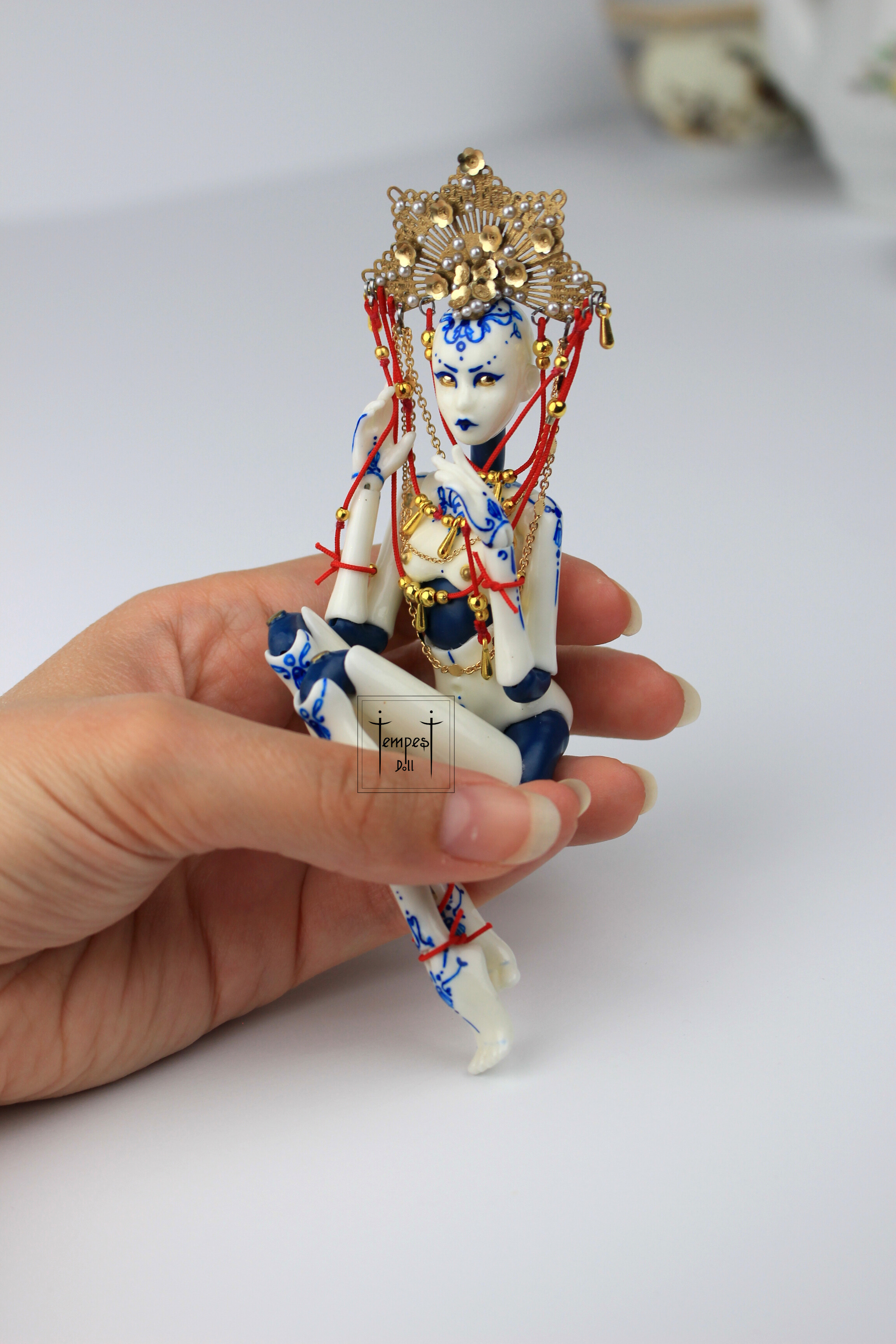 1/12 scale BJD full set by Tempest Doll, mini BJD, artist BJD, tiny BJD by Tempest Doll ...