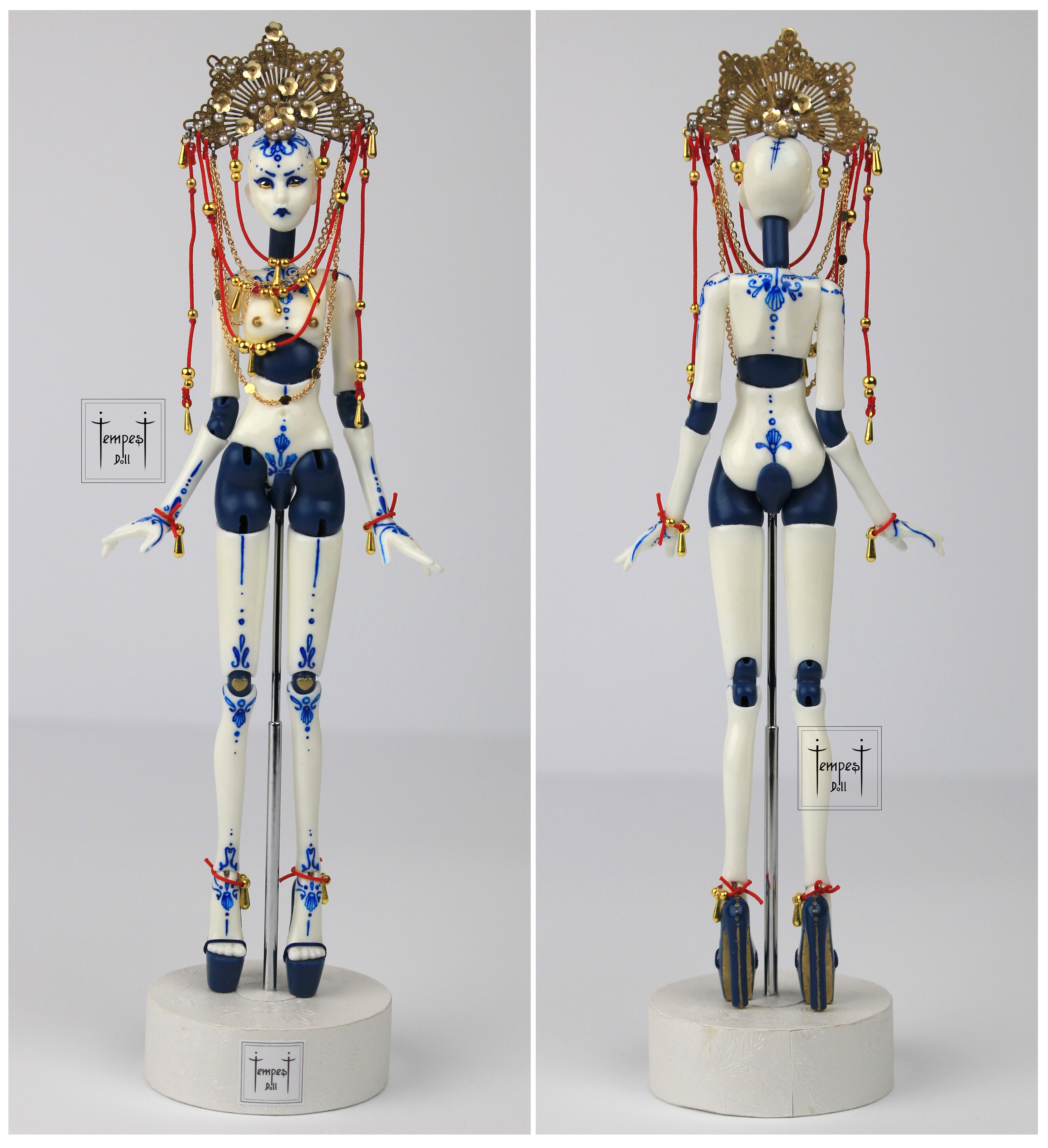 1/12 scale BJD full set by Tempest Doll, mini BJD, artist BJD, tiny BJD ...