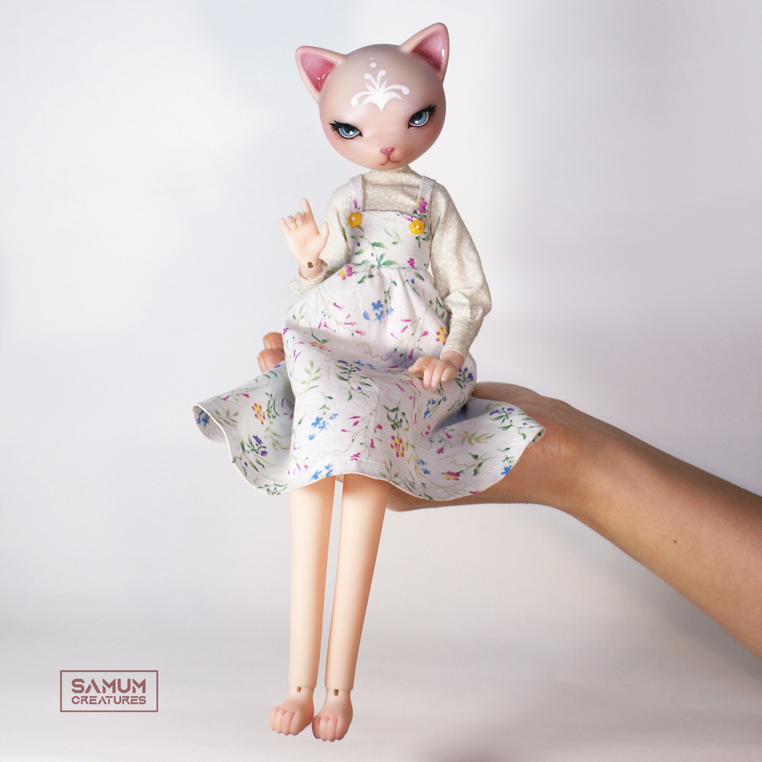 Full Set Bjd 35cm Ooak Ball Jointed Art Doll Tsuki Cat Furry by ...