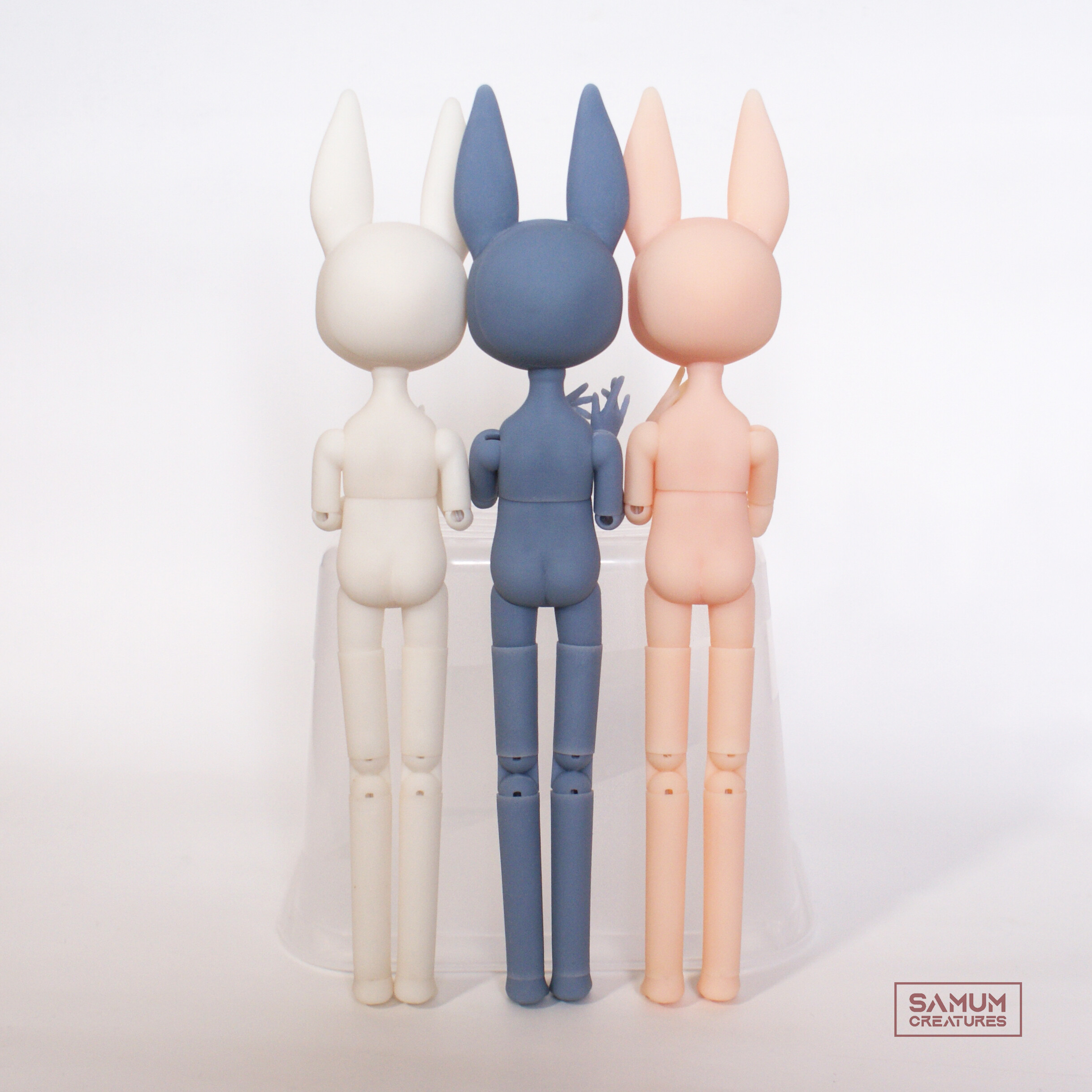 Blank Bjd Art Doll (+ Pair Of Eyes) Bunny Rabbit Grey by SamumCreatures ...