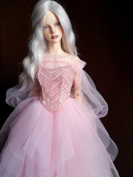 Beaded outfit for SID small bust by Madam Stitch - BJDcollectors.com